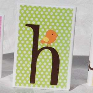 Chloe Personalized Blocks. Happi Tree . Pink Green Yellow Baby Girls ...