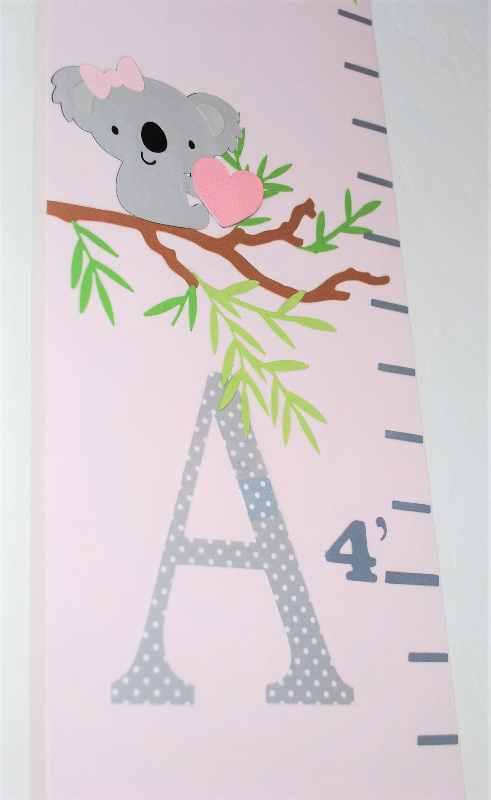 Cute Koala Bear Wall Art for Girls Nursery or Girls Room . | Etsy