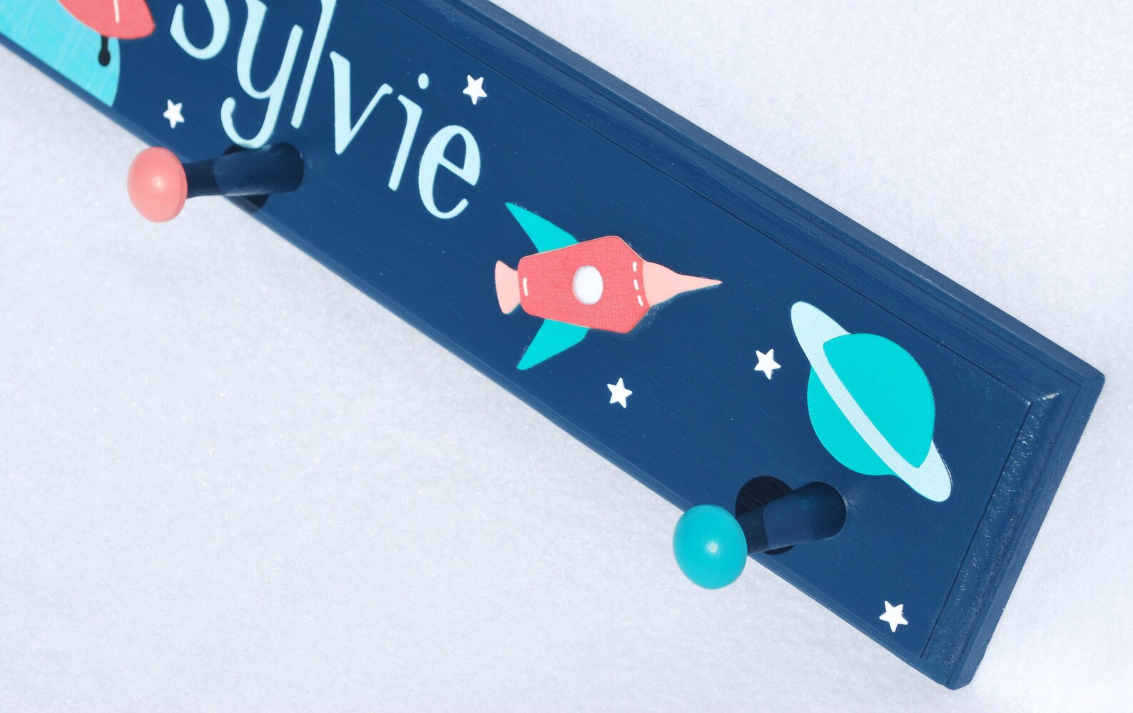 Personalized Outer Space Coat Rack: Astronaut, Rocket, Galaxy Decor - Etsy