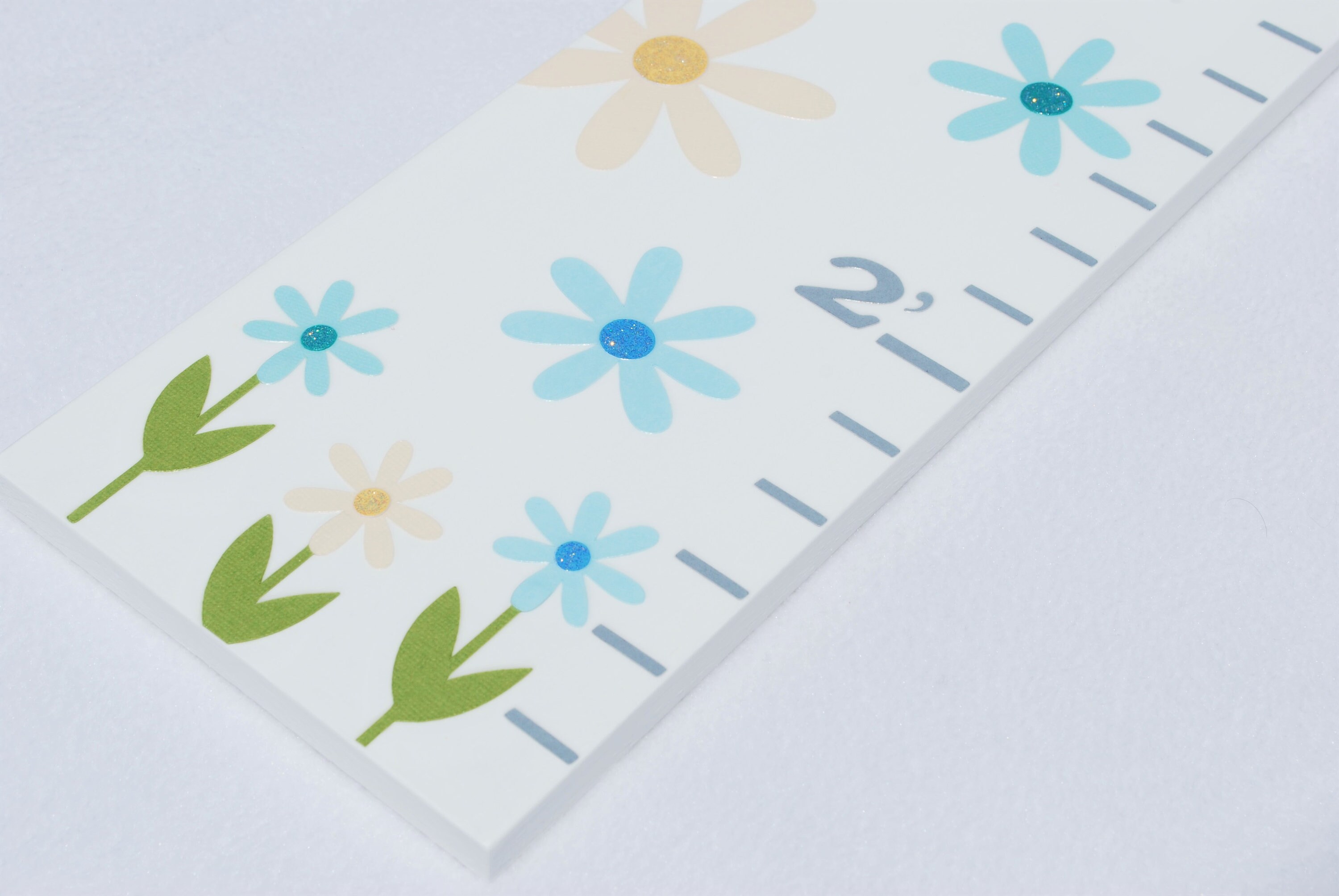 Wood Growth Chart for Girl . Daisy Garden Floral Growth Chart | Etsy
