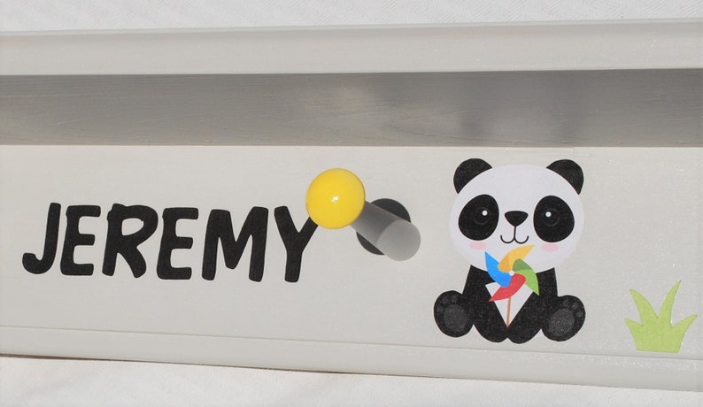 Cute Panda Wall Mounted Shelf With Pegs Panda Room Decor Wood - Etsy