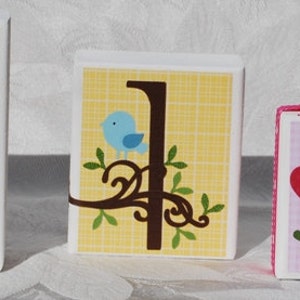 Chloe Personalized Blocks. Happi Tree . Pink Green Yellow Baby Girls ...