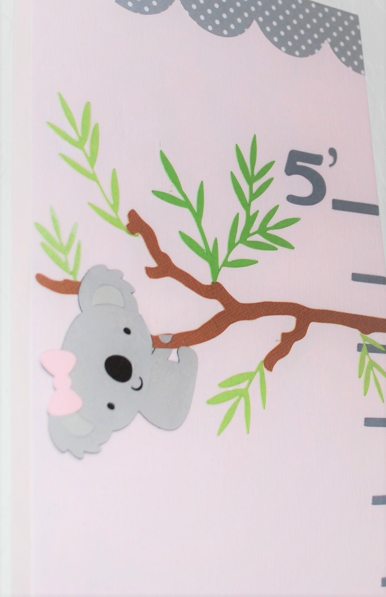 Cute Koala Bear Wall Art for Girls Nursery or Girls Room . | Etsy