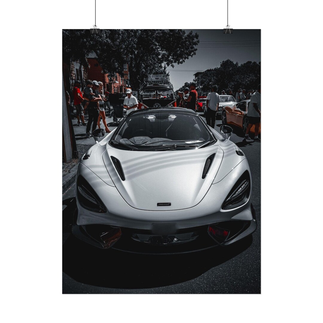 Stunning Mclaren 765LT Enthusiast Poster, Vintage Car Decor, Automotive ...