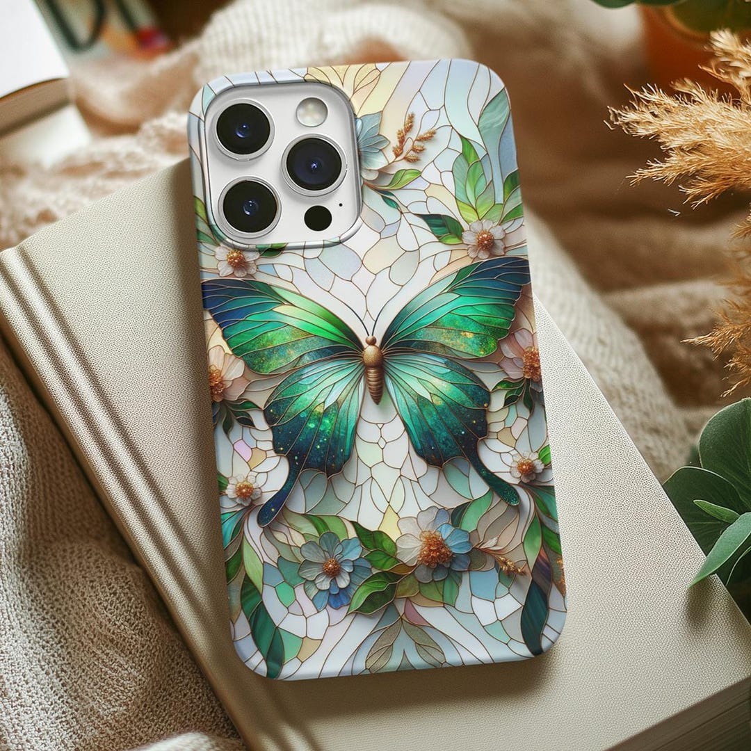 Samsung Luna Moth Stained Glass Phone Case Protective Cover for Samsung ...