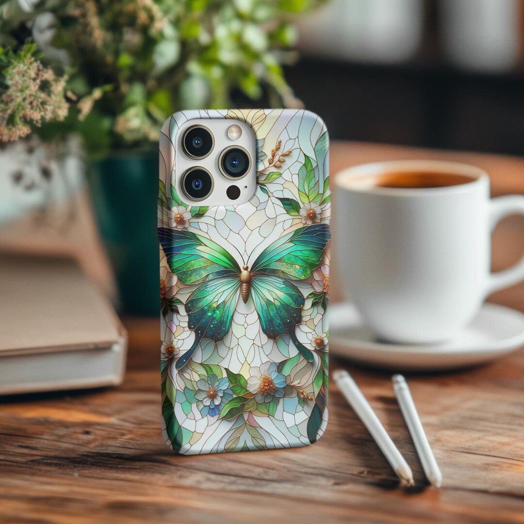 IPhone Luna Moth Stained Glass Phone Case Protective Cover for iPhone ...