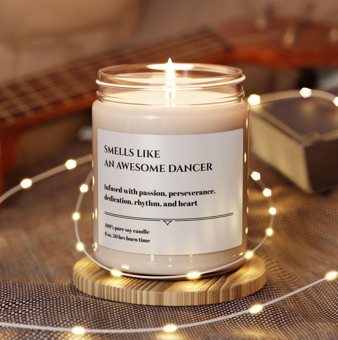 Dancer Candle Ballet Gift for Ballerina Soy Candle for Dancers Dance ...