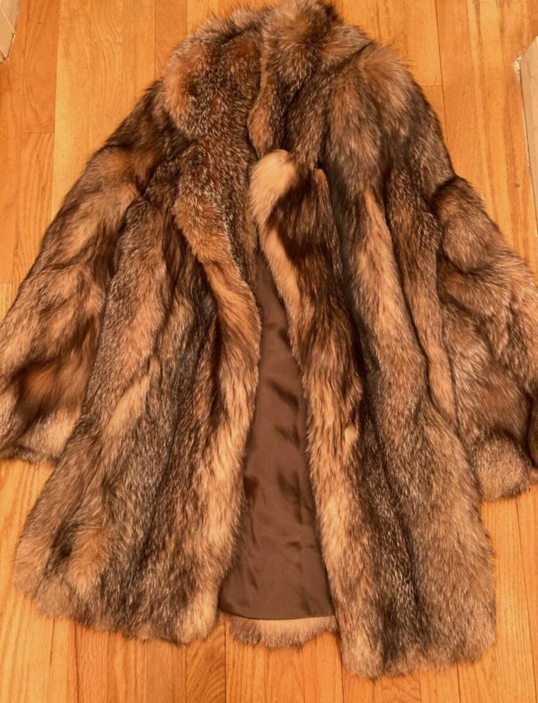 Vintage Fox Fur Jacket by Sign of the Furs, Sz 10 - Etsy