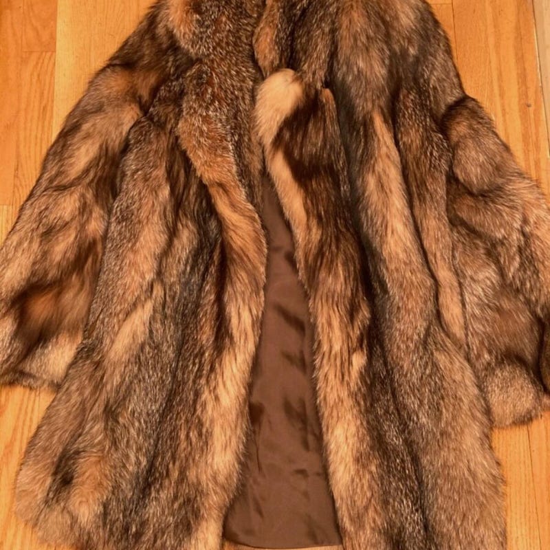 Red Fox Fur Coat - Etsy