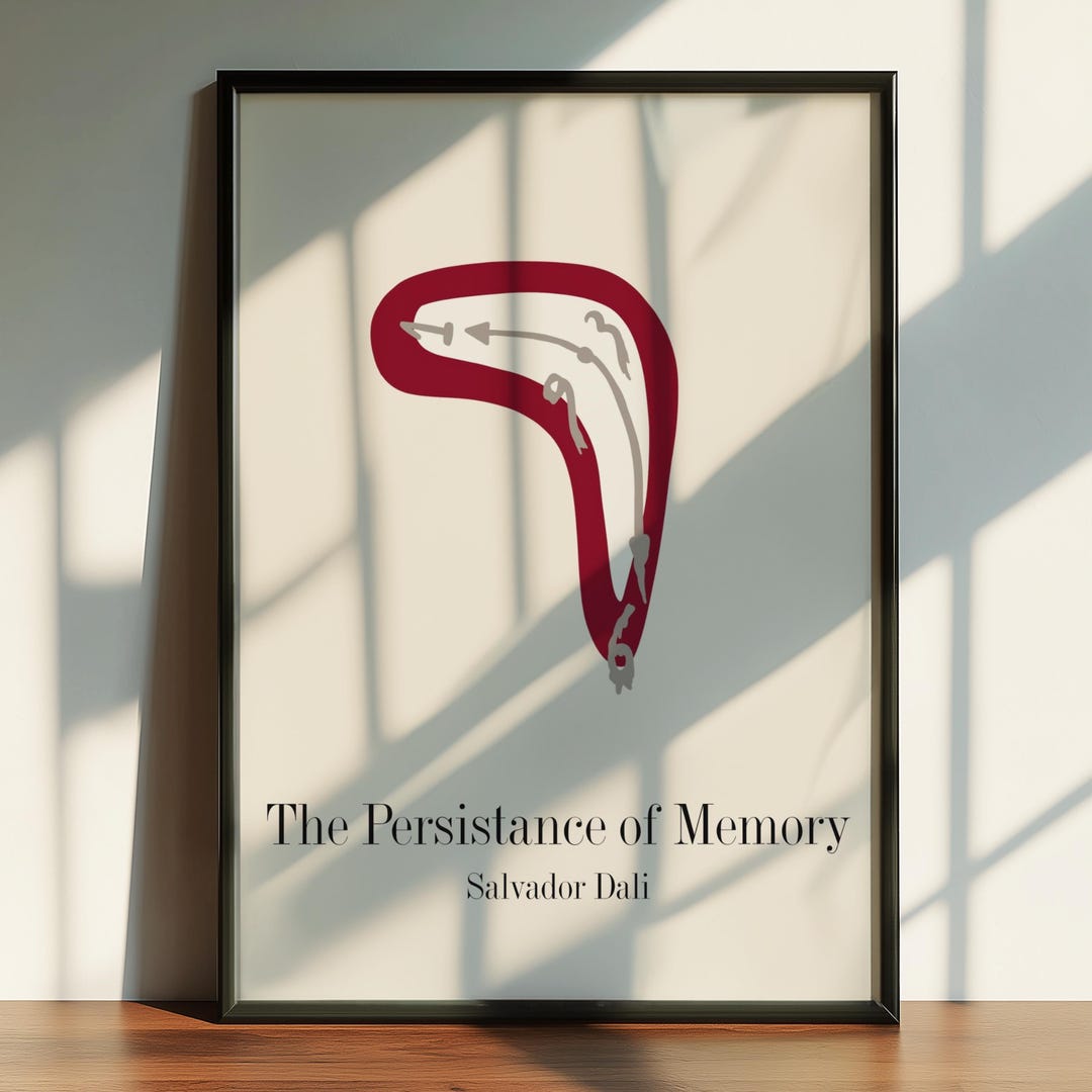 The Persistence of Memory Digital Printable Wall Art, Salvador Dali Art ...