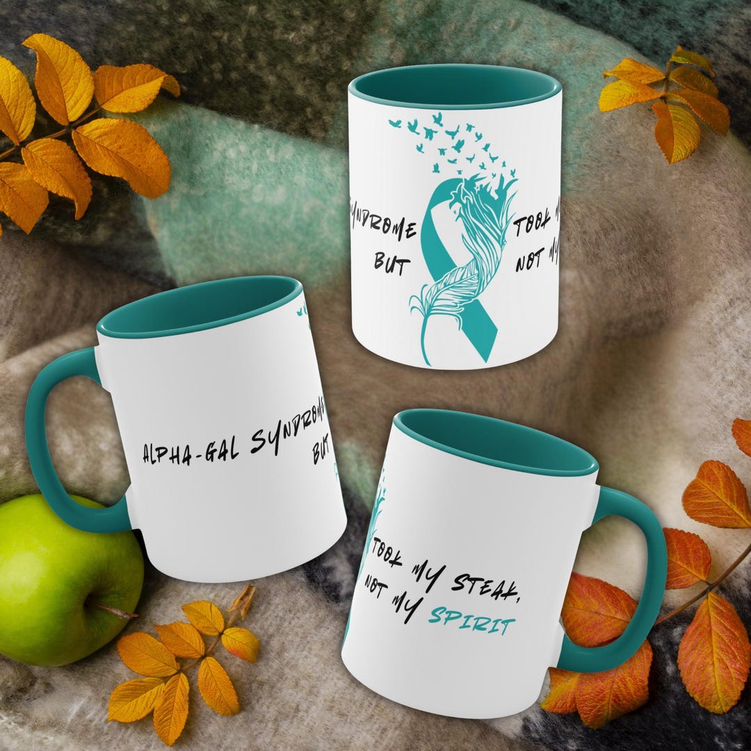 11 Oz spirit Feather Alpha-gal Syndrome Awareness Ceramic Coffee Mug ...