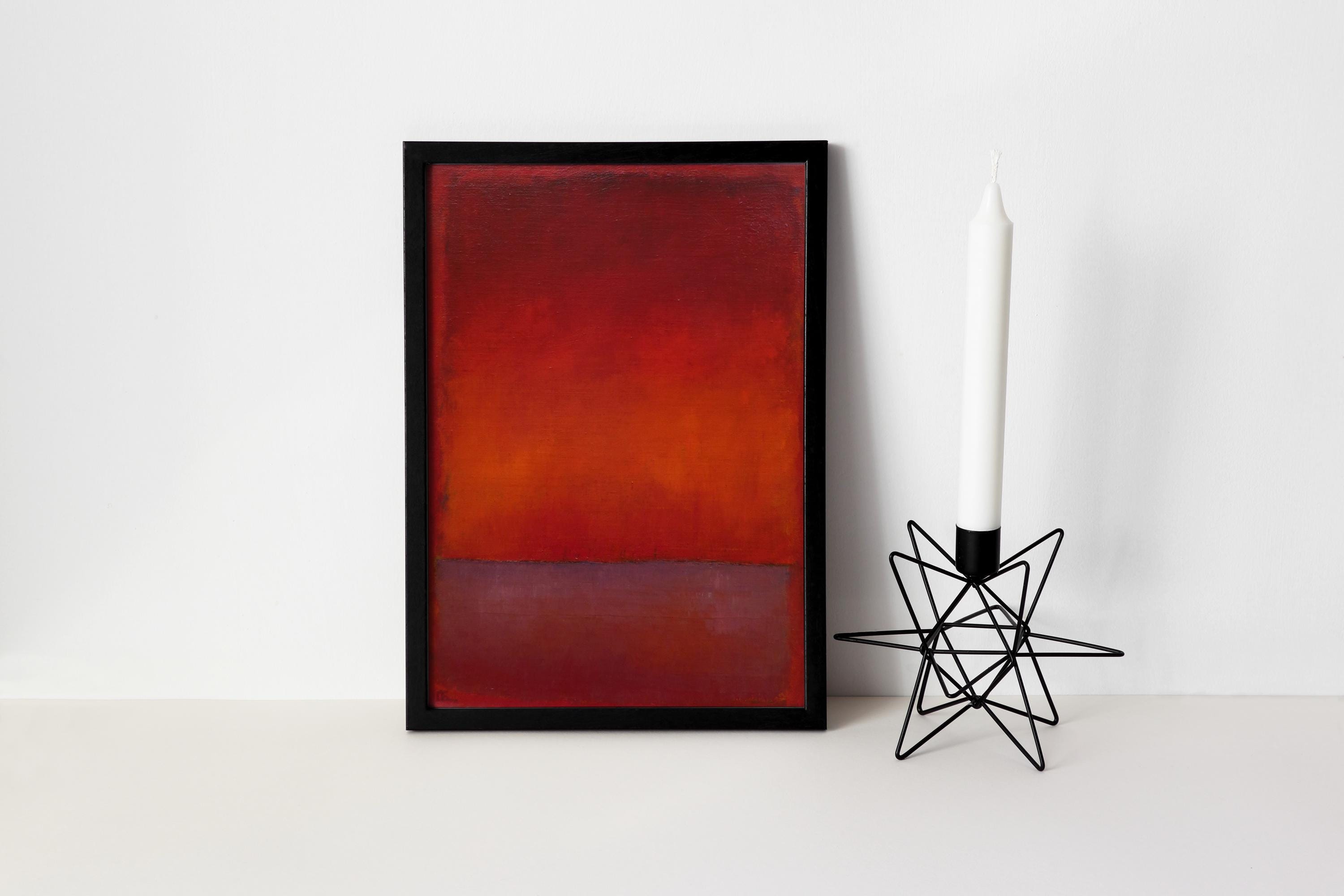 Rothko Wall Art,mark Rothko Red Canvas Wall Art , Mark Rothko ...