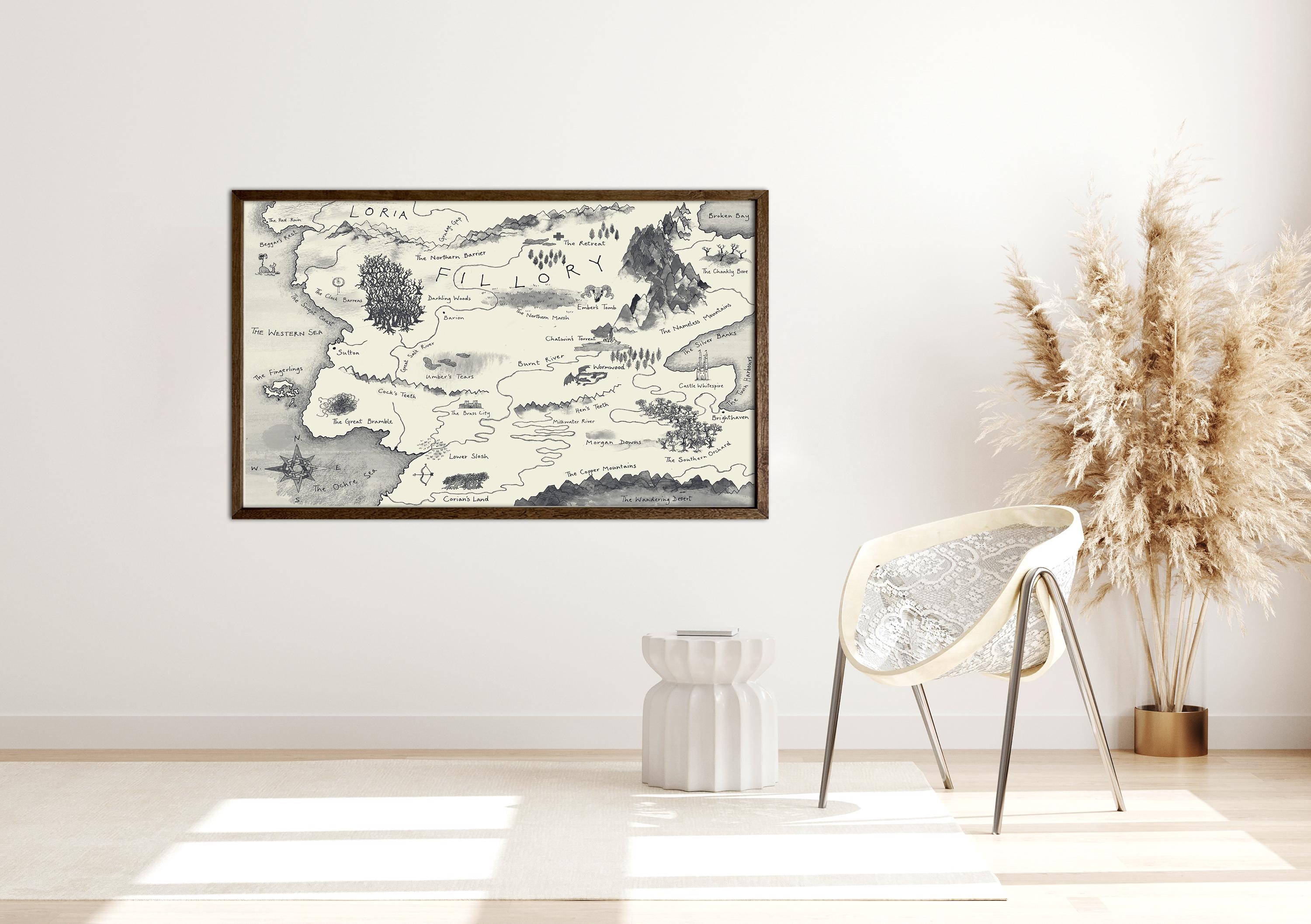 The Magicians Map,map of Fillory, Quentin Coldwater Map Scroll by Land ...