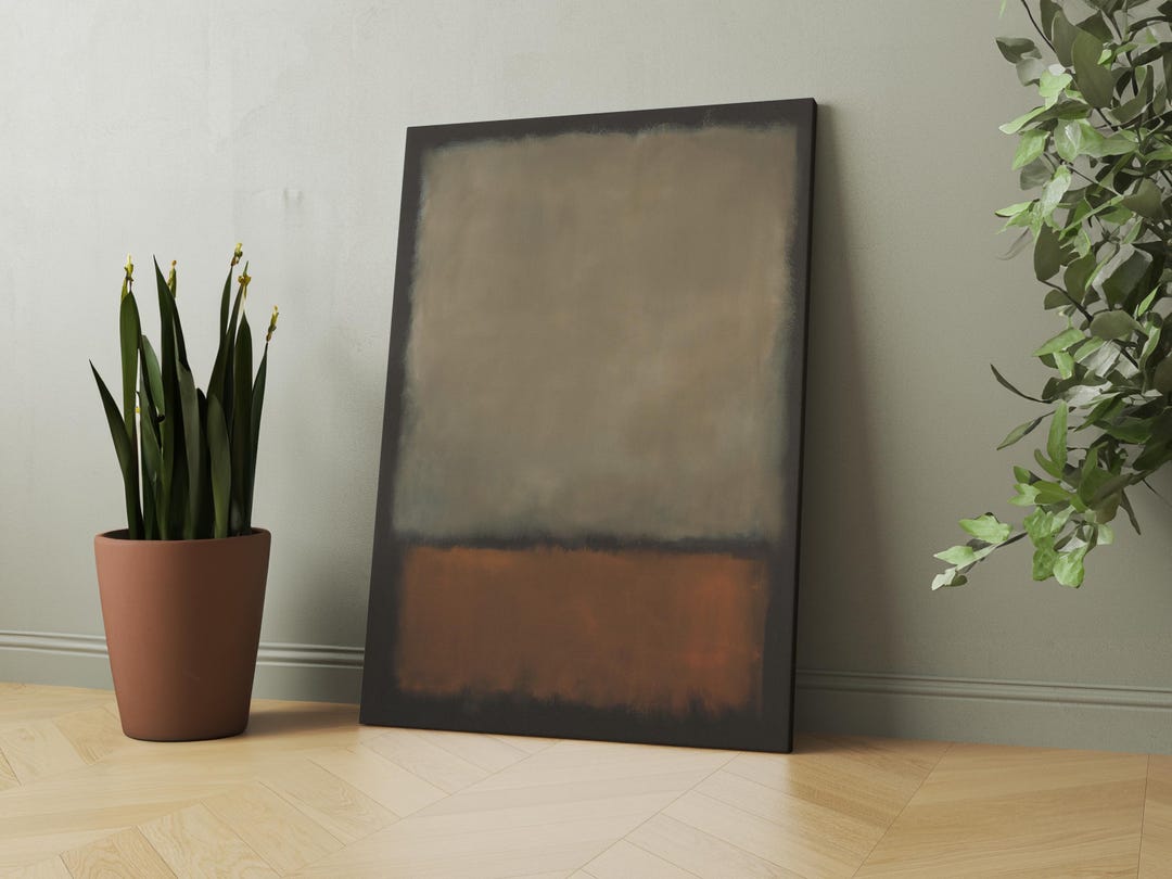 Rothko Wall Art,mark Rothko Poster, Brown Minimalist Print, Rothko Wall ...