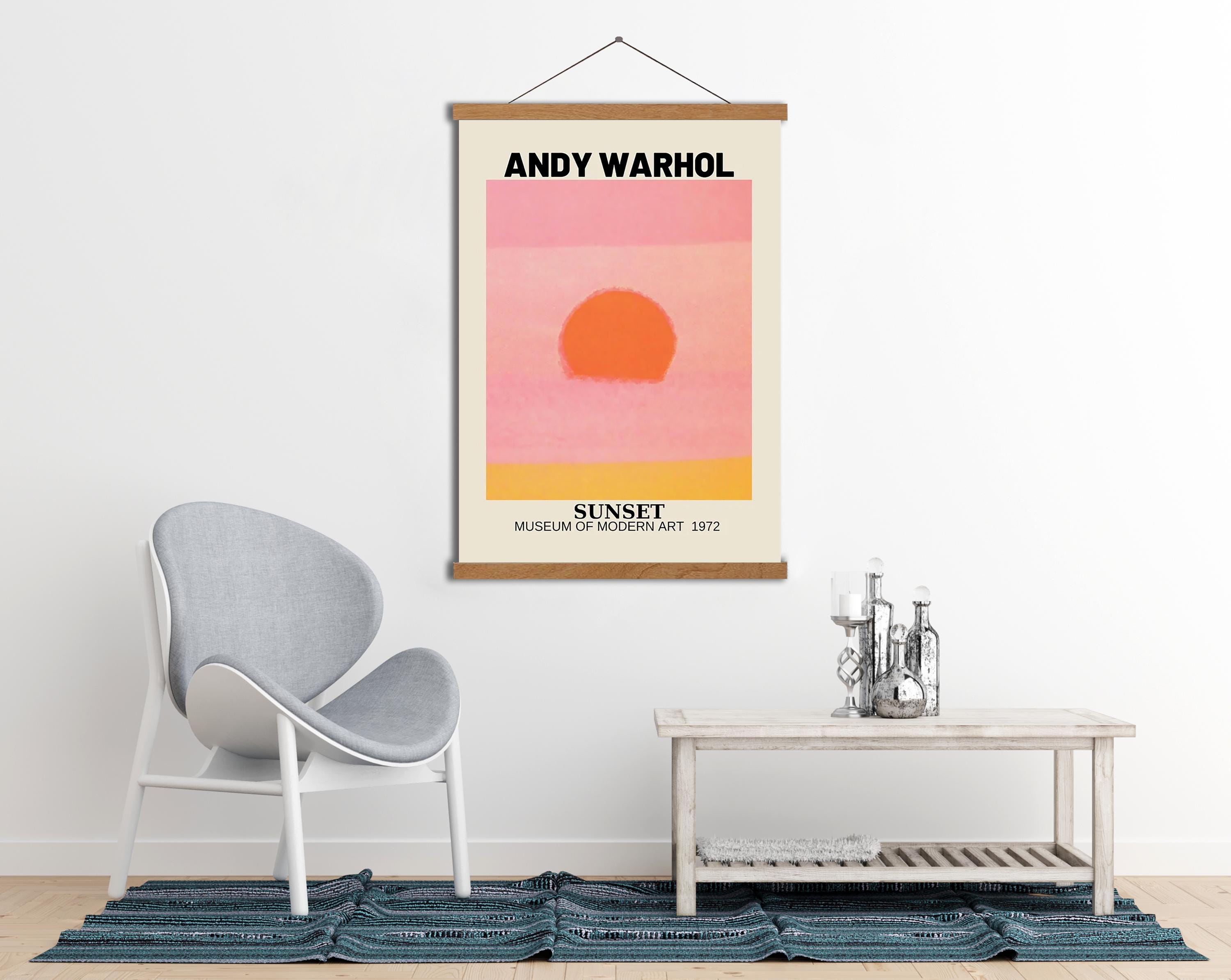 Andy Warhol Sunset Print, Andy Warhol Poster, Museum Poster, Exhibition ...