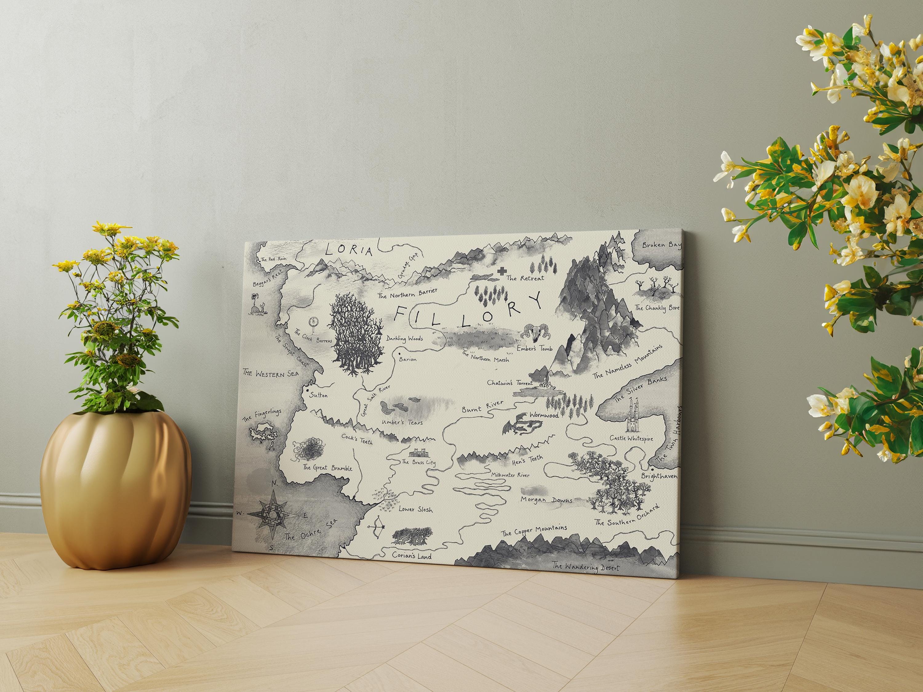 The Magicians Map,map of Fillory, Quentin Coldwater Map Scroll by Land ...