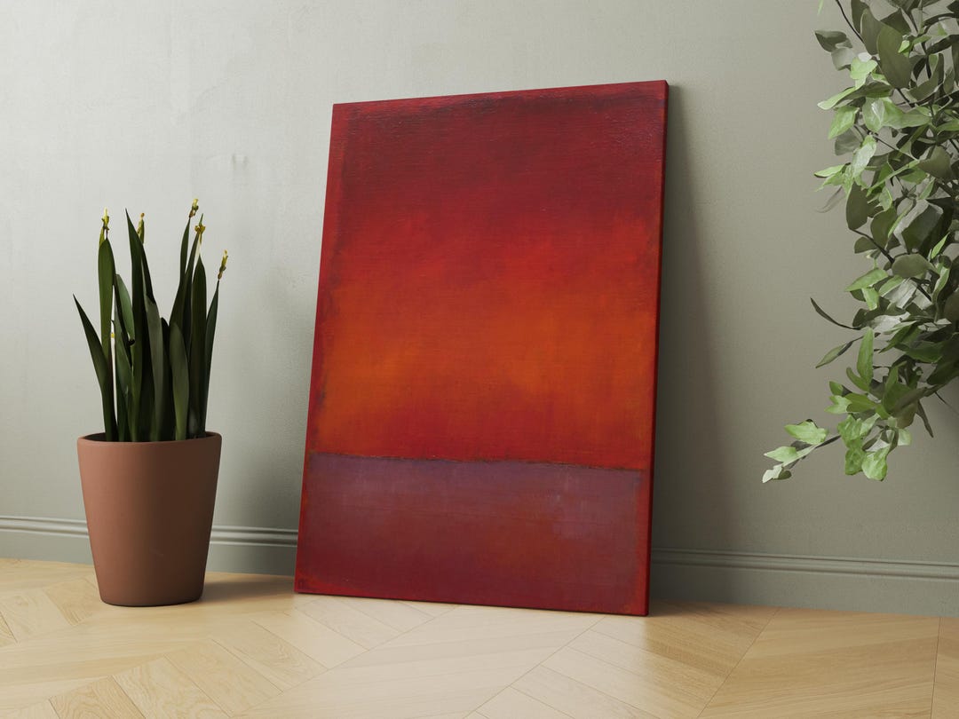 Rothko Wall Art,mark Rothko Red Canvas Wall Art , Mark Rothko ...