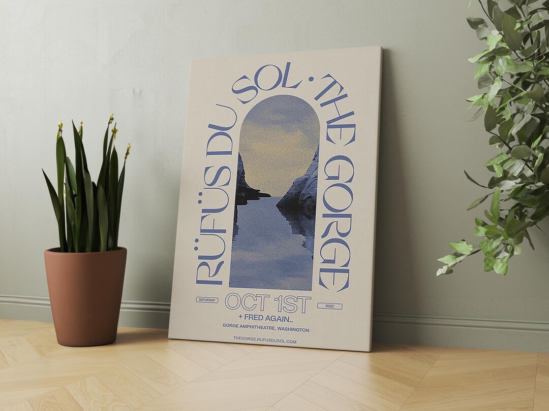 Rufus Du Sol Poster, Rufus Du Sol the Gorge Concert Poster, Dance Music ...