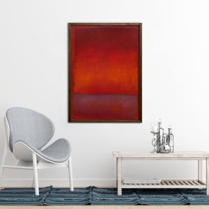 Rothko Wall Art,mark Rothko Red Canvas Wall Art , Mark Rothko ...