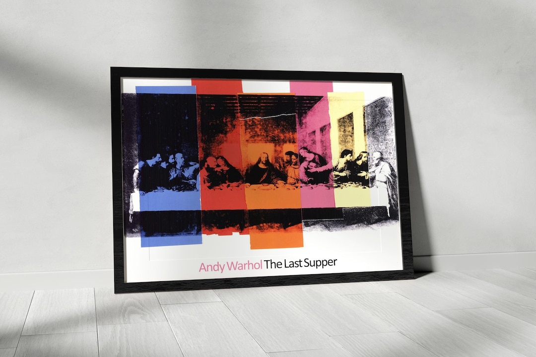 The Last Supper Andy Warhol Print Framed Poster,pop ART Wall Art Andy ...