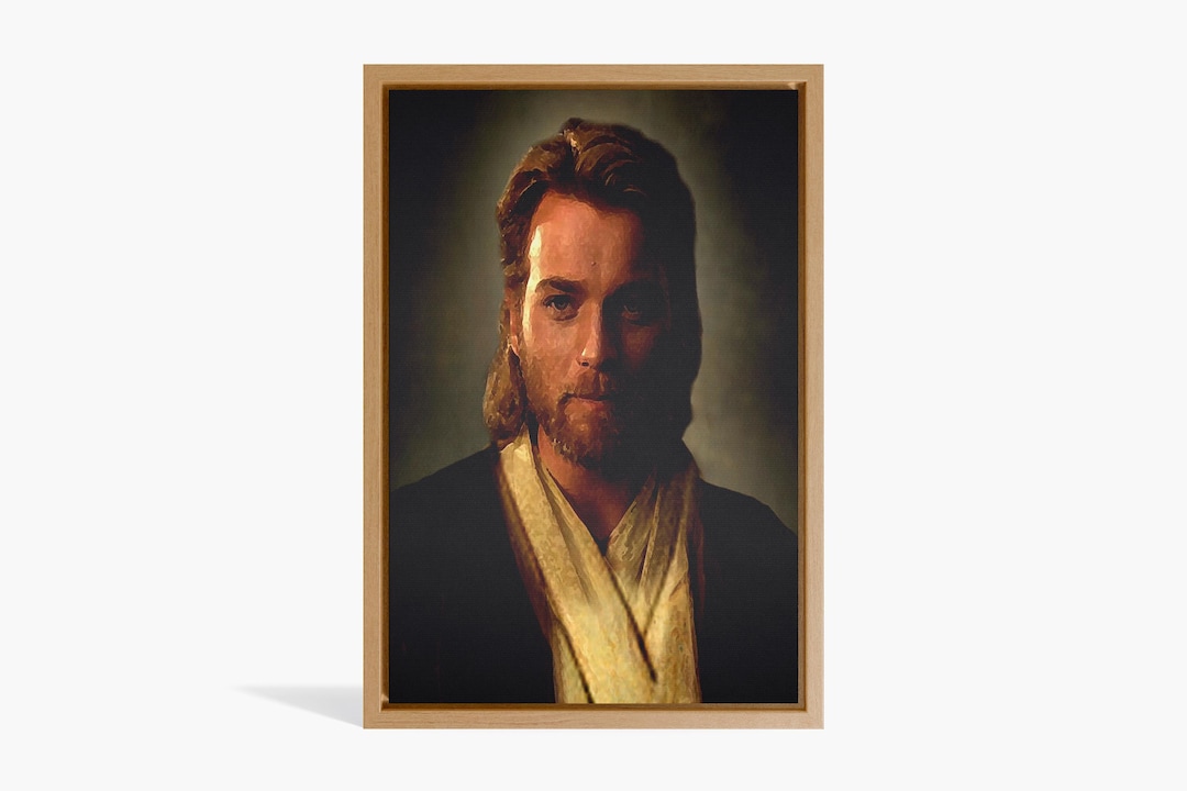 Obi- Wan Kenobi Canvas Print,space Jesus Inspired by Hofmann's Print ...