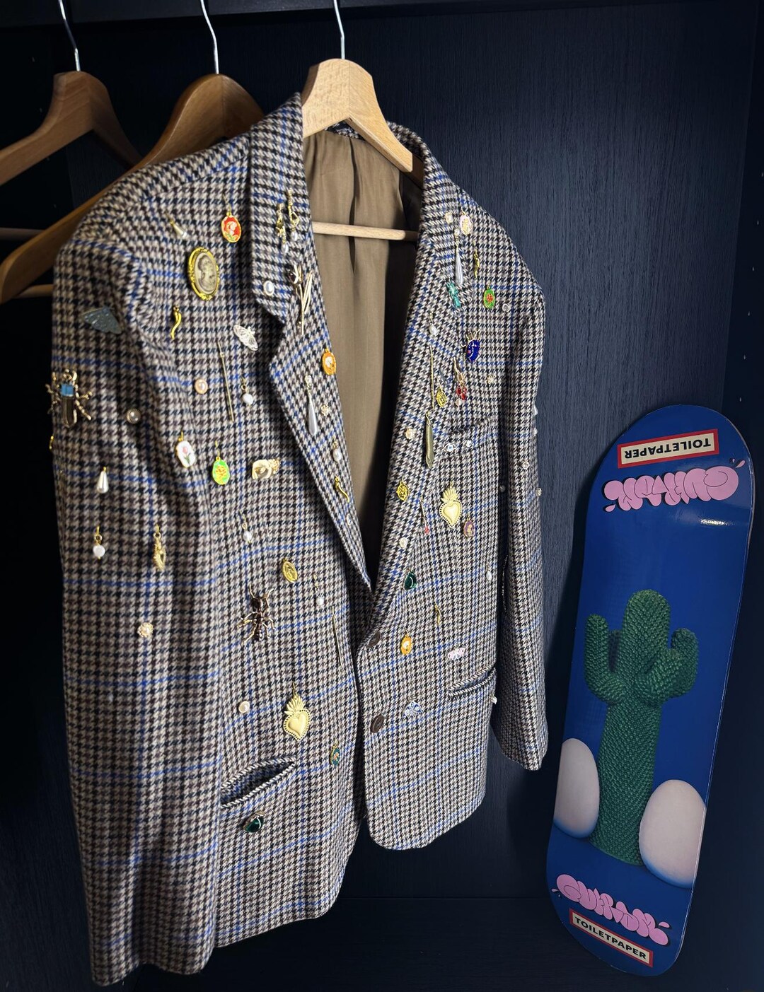 Vintage Oversized Blazer With Pins - Etsy