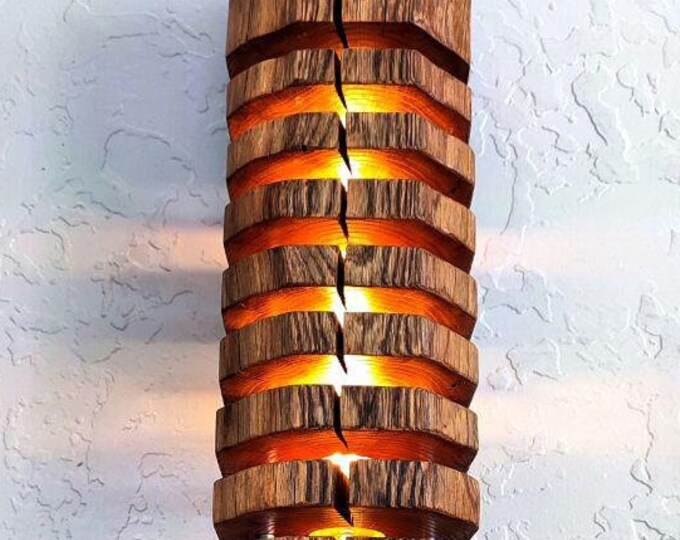 Handcrafted Oakwooden Lamp-modern Rustic Elegance - Etsy