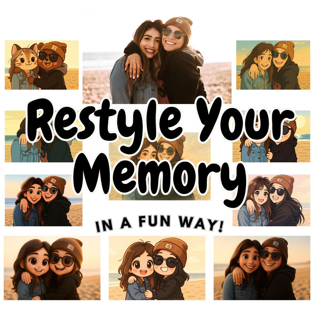 Custom Art Style Portrait From Photo – Personalized Gift, 3D Cartoon ...