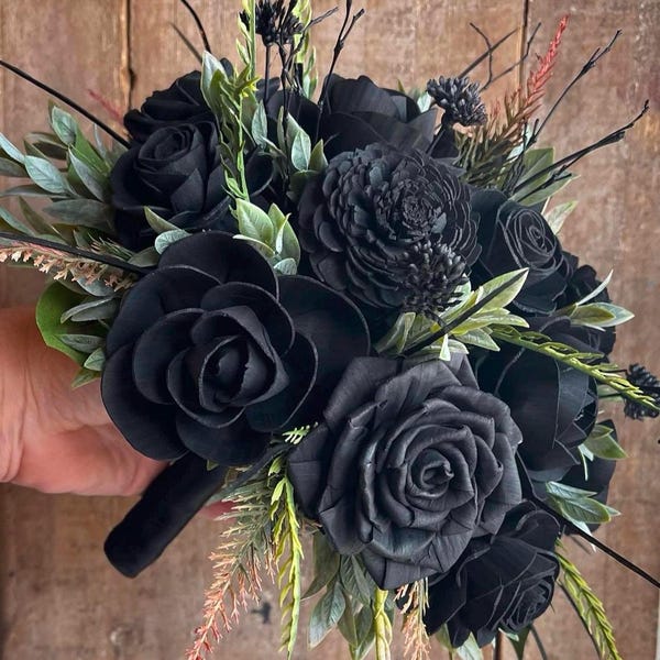 Black Bouquet - Etsy