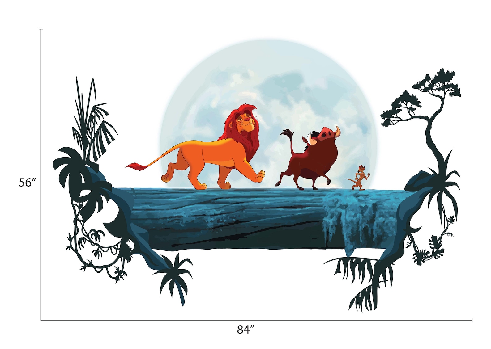 Hakuna Matata Wall Sticker for Kids the Lion King Wall Decal Nursery ...