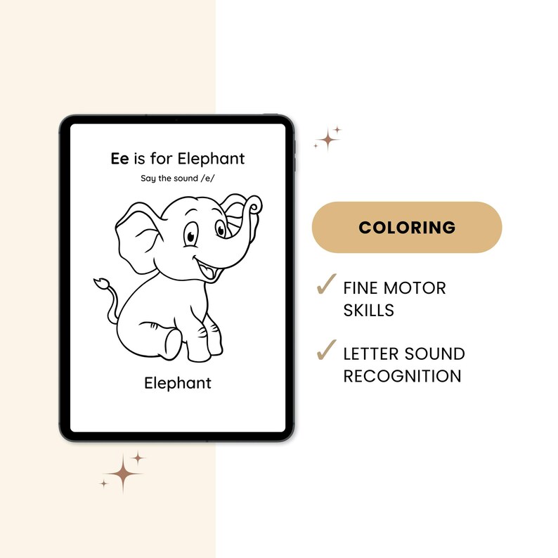 Letter E Worksheets for Preschool & Kindergarten, Tracing and Phonics ...