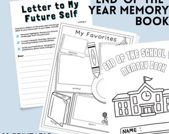 Printable End-of-year Autograph Book: Yearbook Alternative for Students ...