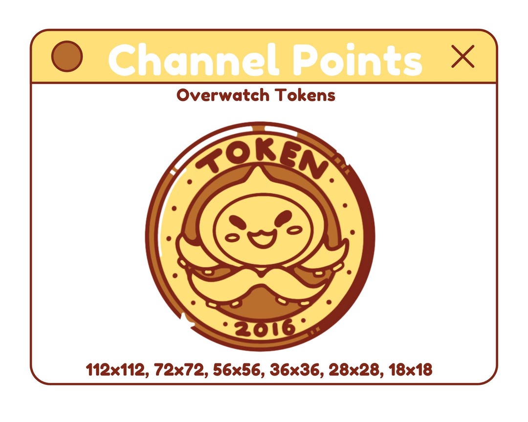 Overwatch Coin Token Twitch Channel Point Icon, Sub Badge, Emote - Coin ...