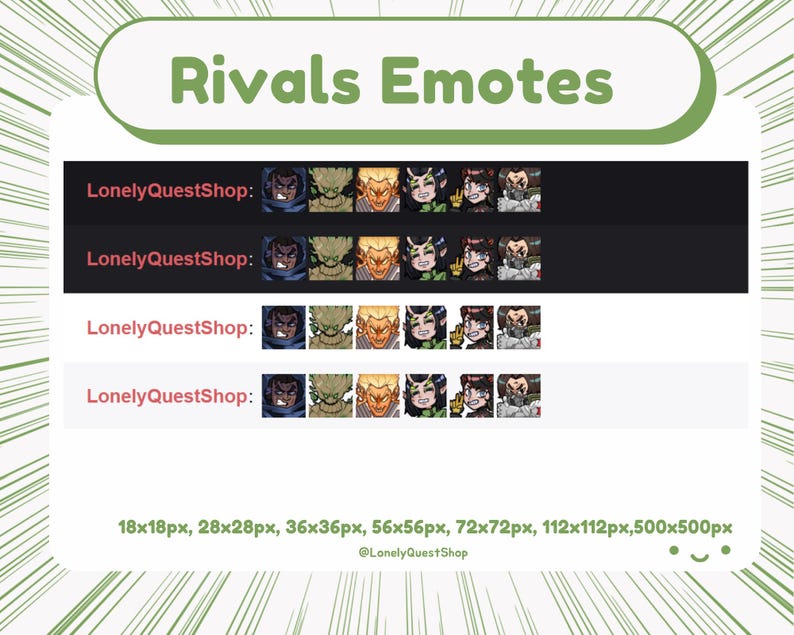 Marvel Rivals Emotes | Twitch, Youtube & Discord (digital Download) - Etsy