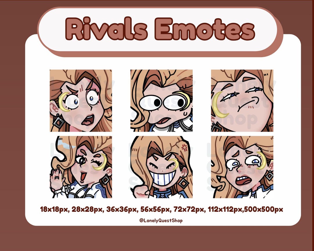 Marvel Rivals Dagger Chibi Emotes | Twitch, Youtube, Discord (digital ...