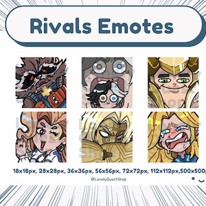 Marvel Rivals Emotes| Gaming Emotes |cloak, Adam, Loki, Luna, Rocket ...