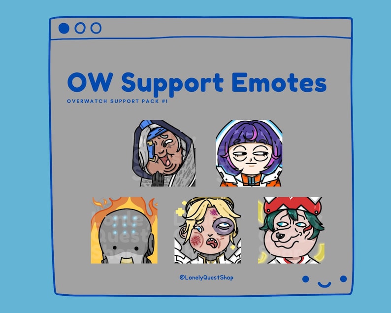 Overwatch Emotes for Twitch Discord Kick Meme Funny Cute for Stream - Etsy