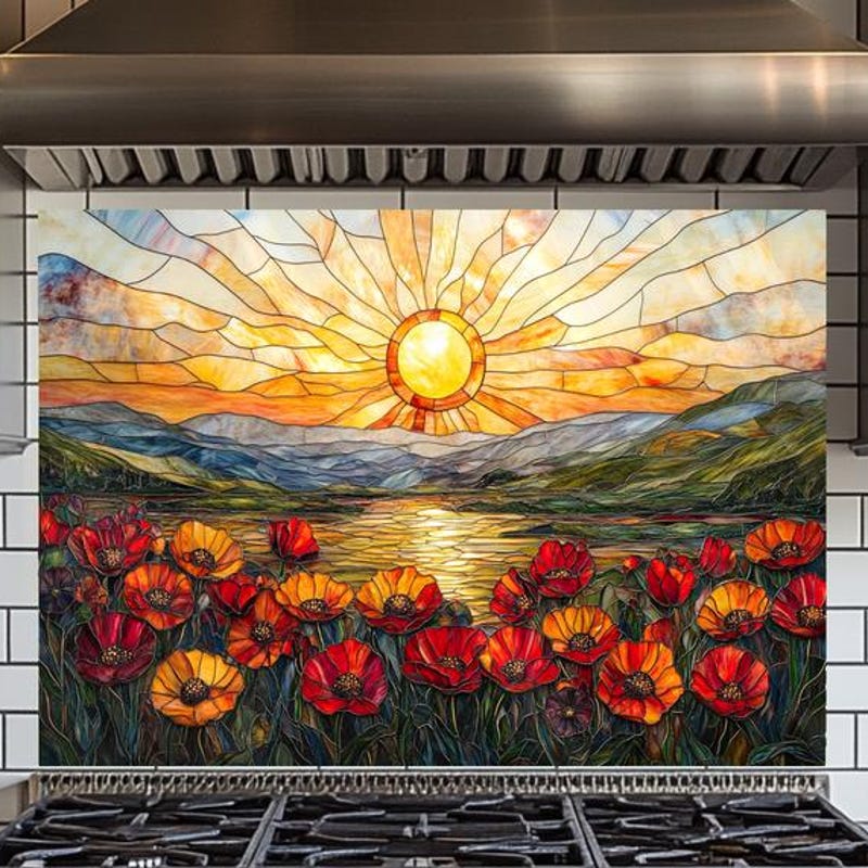 Flower Backsplash Tile - Etsy