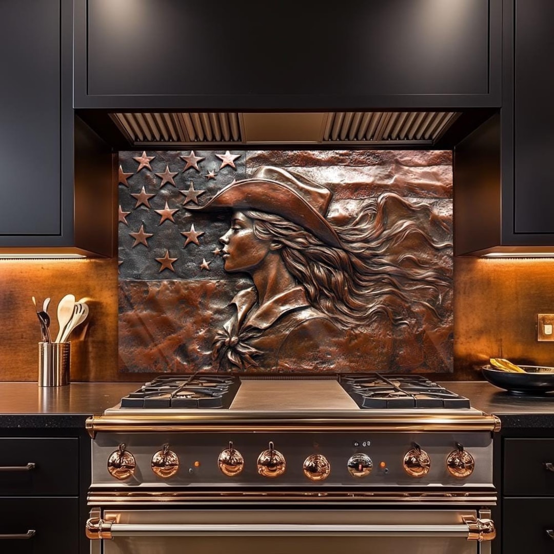 Backsplash for Kitchen, Stove Backsplash, Tempered Glass Durable Kitchen Backsplashes, Oven ...