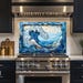 Ocean Wave Glass Backsplash Splashback for Kitchen Stove Behind and ...