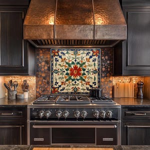 Backsplash for Kitchen, Stove Backsplash, Tempered Glass Tiles Themed ...