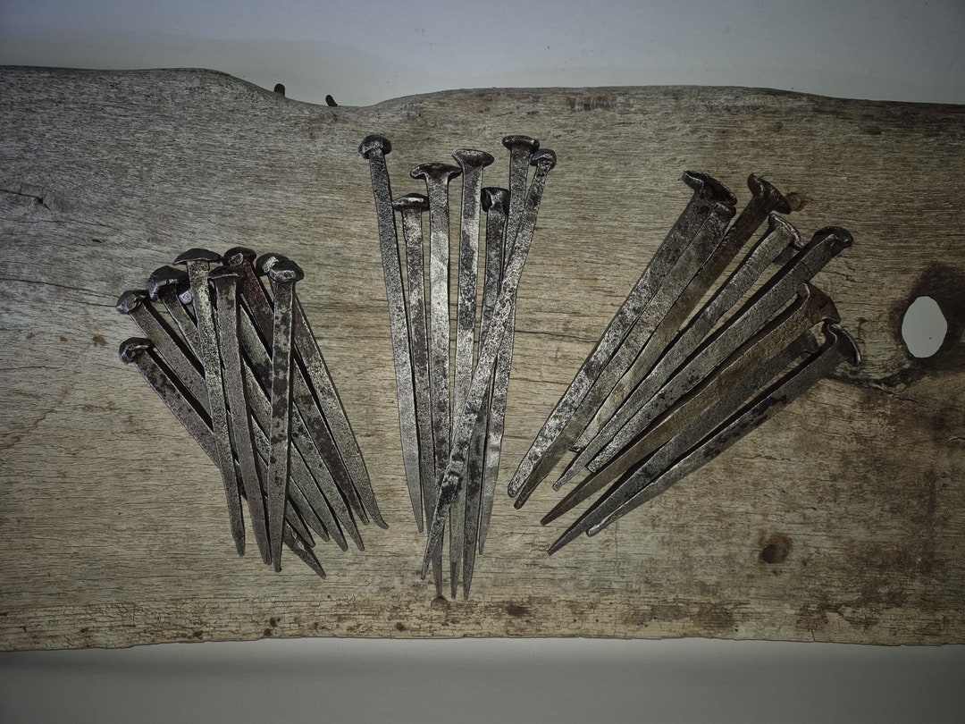 A Lot of Hand-forged Iron Nails / 1920s - Etsy