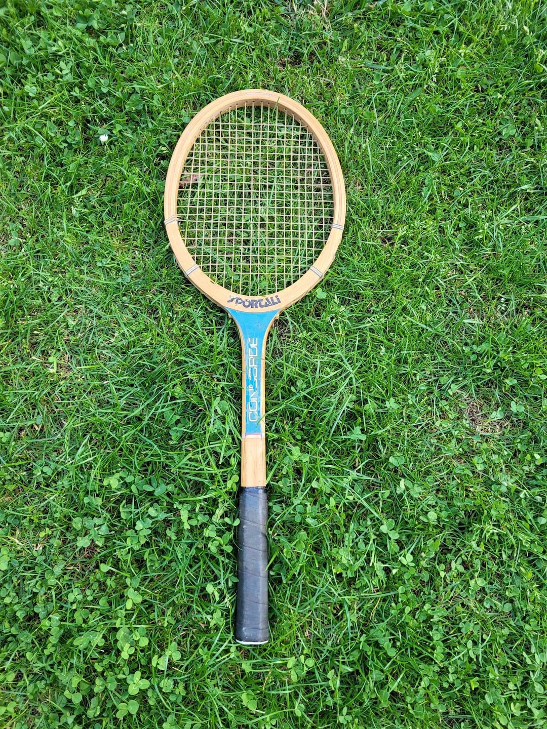 Vintage Wooden Tennis Racket – Classic Retro Sports Equipment ...