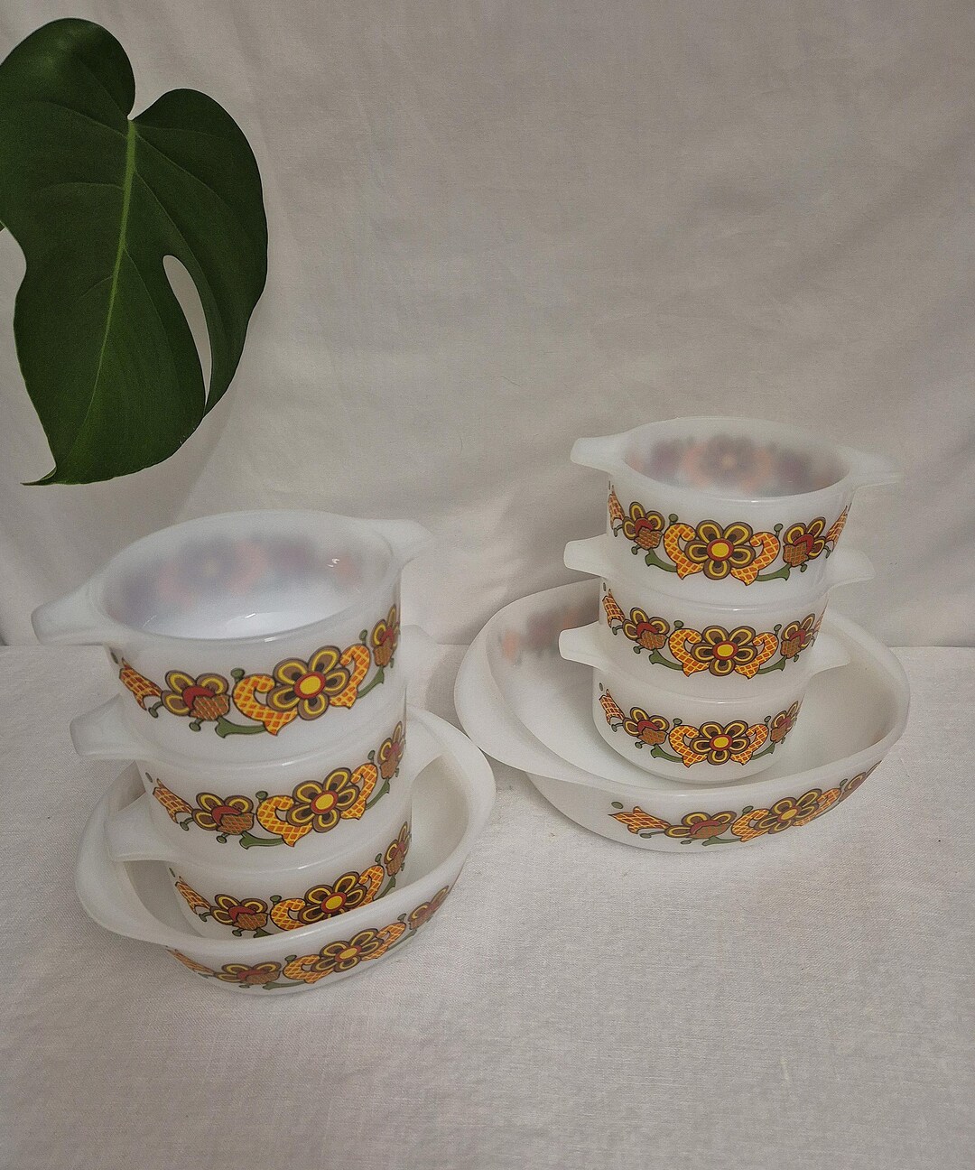 A Stunning Vintage Set of Glass Dishes Made From Original Jena Glass ...