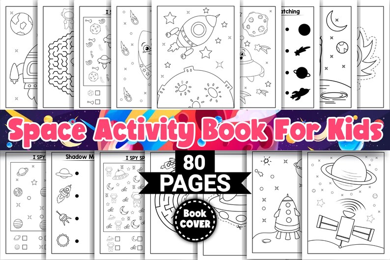 Space Book Worksheets - Etsy