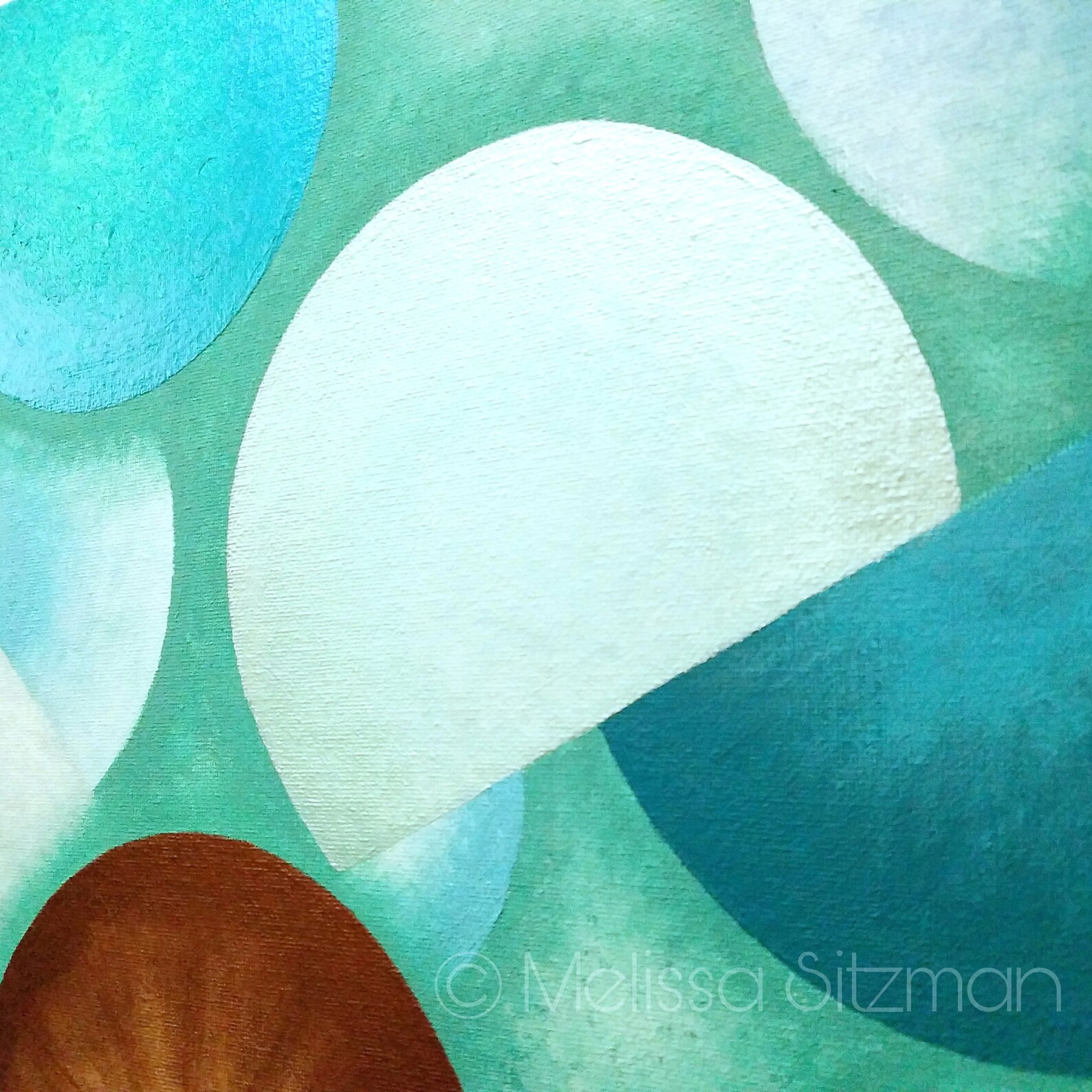 Aqua Painting Turquoise Artwork Teal Wall Art Turquoise Painting Teal ...