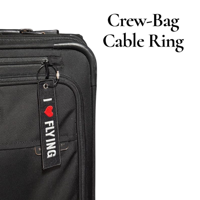 Embroidered Airline Crew Bag Tag: Flight Attendant Gift - Etsy