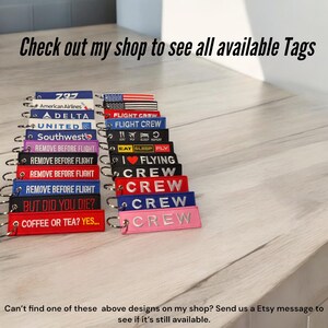 Airline Crew Bag Tag, Flight Attendant Gifts, Flight Crew, Flight ...