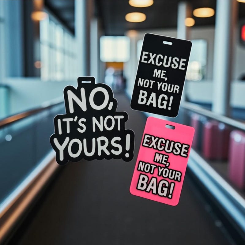 Funny Luggage Tags - Etsy