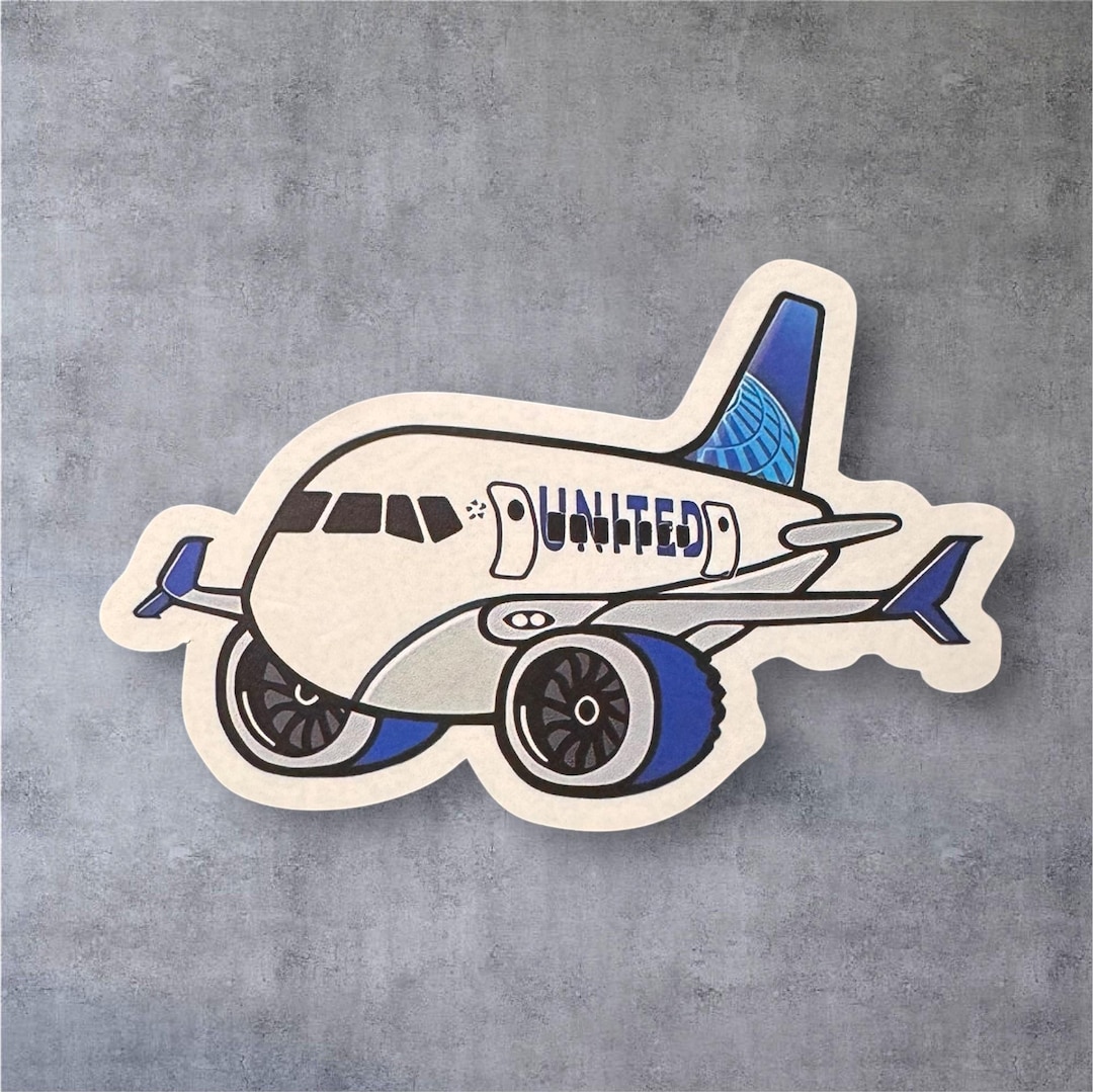 Airplane Sticker, United Airlines, Plane Stickers, Flight Attendants ...